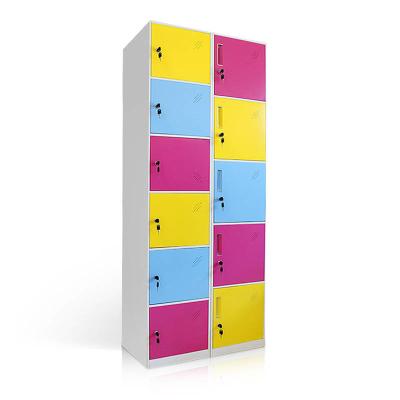 China Narrow Edge Easy Assemble Waterproof  Multi Doors Metal Storage Locker for sale