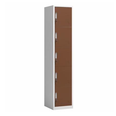 China Vertical 5 Doors 5 Sections Kinds Of Style Metal Storage Locker With Lock for sale