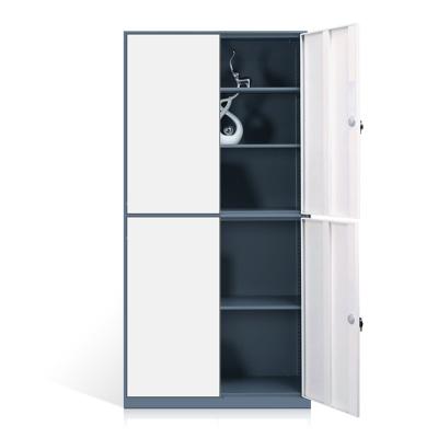 China Two Tiers Powder Coated Cold Rolled Steel  Metal Storage Cabinet for sale