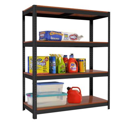 China Adjustable Wooden Tiers Boltless Steel Stand Storage Shelf Rack for sale