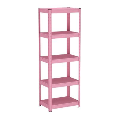 China 5 Layers Boltless Metal Kitchen Steel Storage Shelf Rack For Home for sale