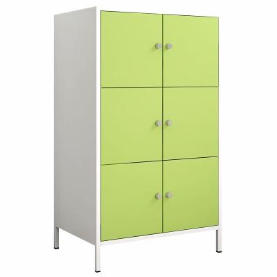 China 6 Doors Steel High Leg Storage Half Height Locker For Home Use for sale