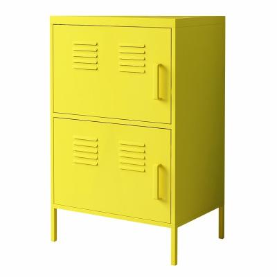 China High Stand Leg Two Doors Vertical Steel Half Height Locker Cabinet For Home for sale