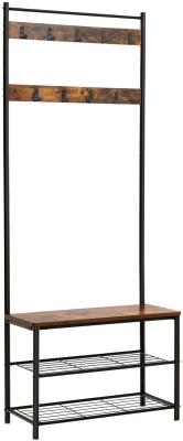 China Coat Hall Shoe Bench 3 Tiers Steel Shelf Rack Organizer for sale