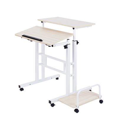 China Home Computer Host W60cm Metal Study Table With Adjustable Height for sale