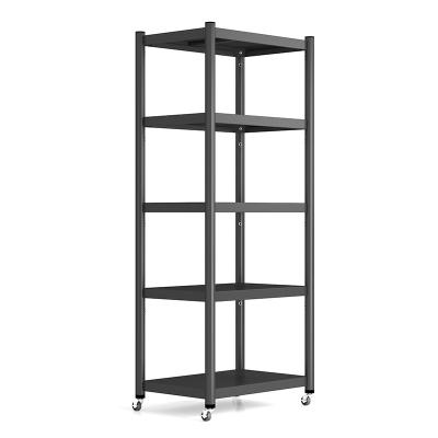 China Multi Size Five Layers White Movable Steel Shelf Rack for sale