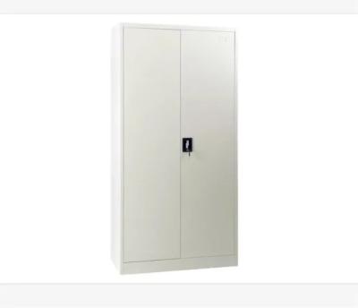 China Home Office Steel Cupboard 2 Door Metal File Cabinet With 4 Adjustable Shelves for sale