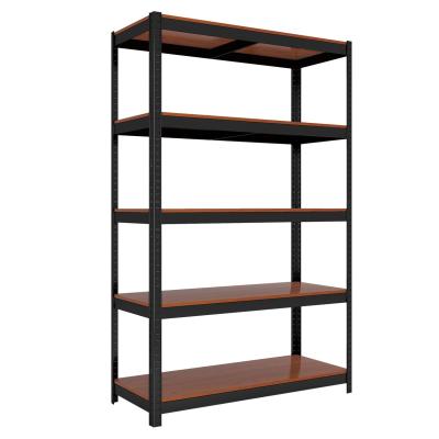 China Heavy Duty Free Standing Steel Shelf Rack 5 - Tier Storage Multipurpose Display for sale