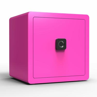 China Colorful Small Security Fingerprint Biometric Safe For Home Hotel for sale