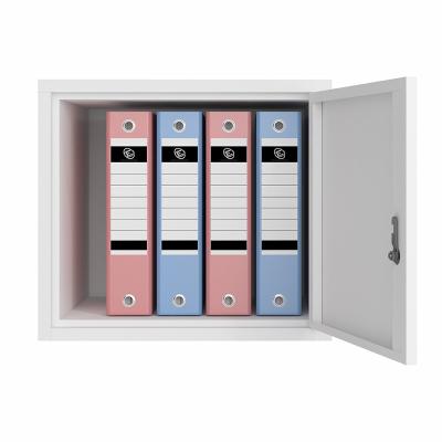 China Metal Home School Gray Cube Storage Box With Key Lock And Shelf for sale
