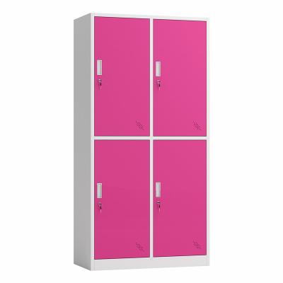 China Office 4 Door Storage Locker Lockable Metal Cabinet With Keys for sale