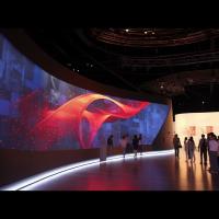 China Curved Irregular LED Screen P4/P4.81 with 1500-5000cd/m² Brightness and 3840Hz Refresh Rate for sale