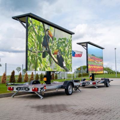 China Outdoor P6 Mobile Digital Billboard LED Display Screen with IP65 Waterproof 960x960mm Cabinet and 4500-5500cd/m² Brightness for sale
