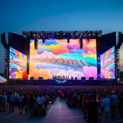 China P2.604 Pixel Pitch IP65 Waterproof 3840Hz Refresh Rate Outdoor LED Video Wall Rental Display Screen for sale