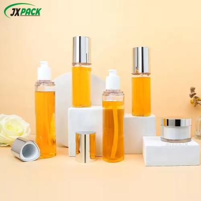 China 80 100 120 150ml PET Collar Clear Mousse Foaming Bottle For Shampoo Lotion Shower Gel for sale