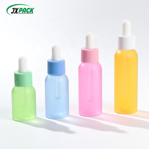Quality Transparent Skin Care Serum Dropper Bottle PET Plastic Sealing Type Pump Sprayer Bottle for sale