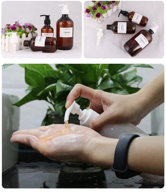 China 300ml 500ml Recycle Shampoo Bottles , PET Empty Shampoo Pump Bottles for sale