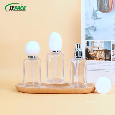 China Impressão de tela Quadrada PETG Spray Flask 100ml 150ml Design personalizado Com Fog Spray Cap à venda