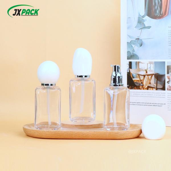 Quality Screen Printing Square PETG Spray Bottle 100ml 150ml Custom Design With Mist Spray Cap for sale