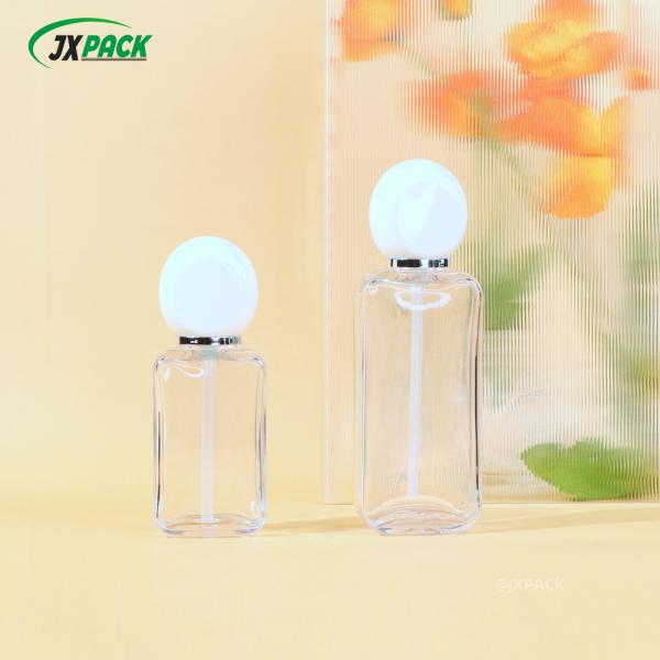 Quality Screen Printing Square PETG Spray Bottle 100ml 150ml Custom Design With Mist for sale