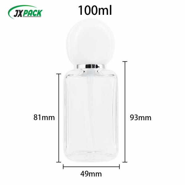 Quality Screen Printing Square PETG Spray Bottle 100ml 150ml Custom Design With Mist for sale