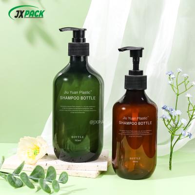 China 300 ml 400 ml PET castanho plástico loção de corpo bomba de garrafa Para a indústria de embalagens cosméticas à venda