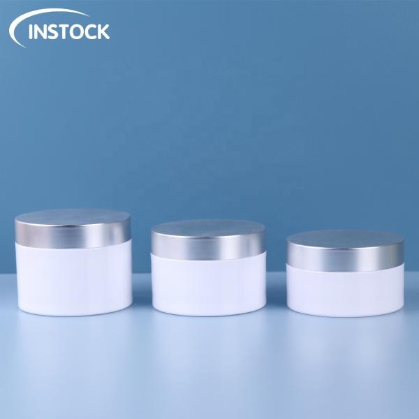 Quality 1oz 2oz 15ml 30ml Skin Care Cream Jar , Cosmetic Clear Plastic Jars With Lids for sale