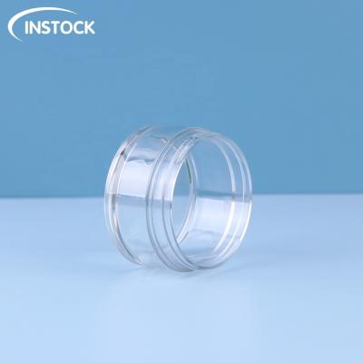 China 1oz 2oz 15ml 30ml Skin Care Cream Jar , Cosmetic Clear Plastic Jars With Lids for sale