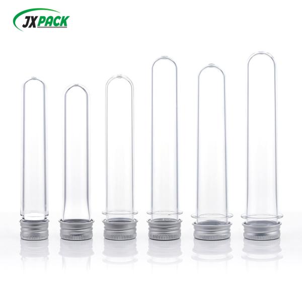 Quality 45ml Transparent Cosmetic Bottle PET Preform Colour Customized for sale