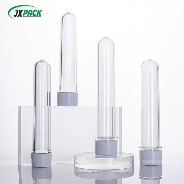 Quality 50ml Transparent PET Preform Cosmetic Cylindrical Plastic Tube For Mask Powder for sale