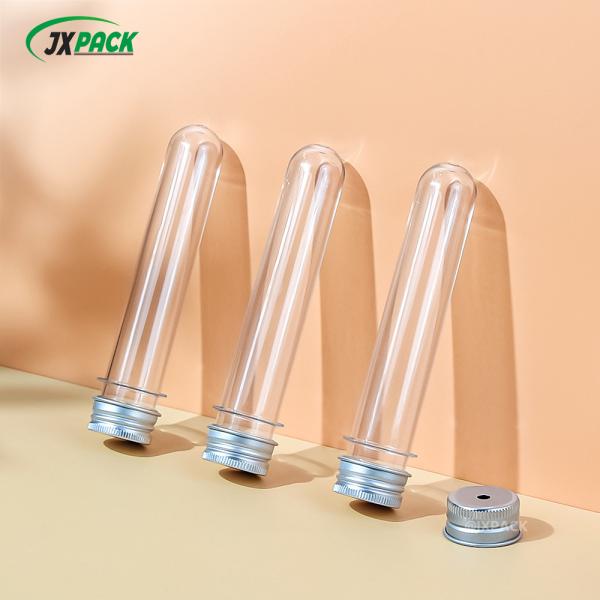 Quality 50ml Transparent PET Preform Cosmetic Cylindrical Plastic Tube For Mask Powder for sale