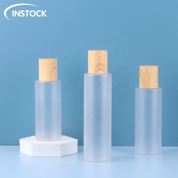 Quality Customized PET Plastic Cosmetic Bottle Round For Nail Polish / Skincare Cosmetics for sale