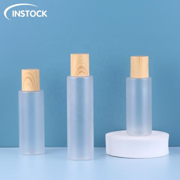 Quality Customized PET Plastic Cosmetic Bottle Round For Nail Polish / Skincare for sale