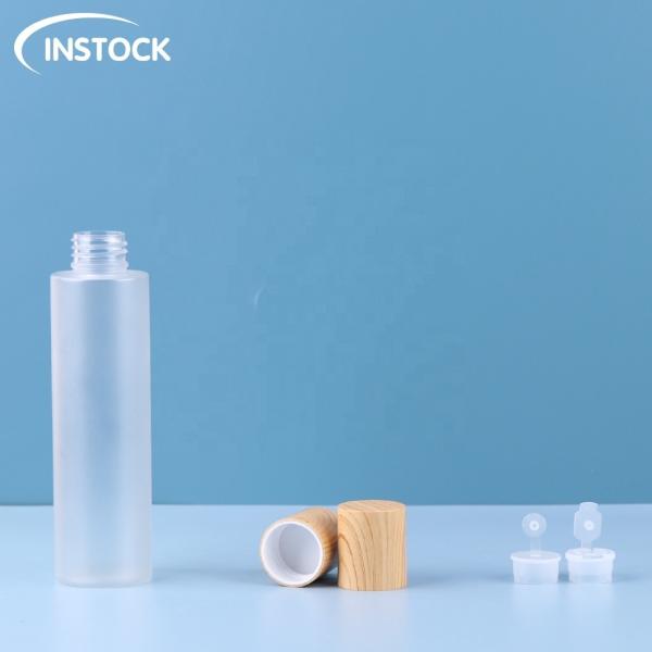 Quality Customized PET Plastic Cosmetic Bottle Round For Nail Polish / Skincare for sale
