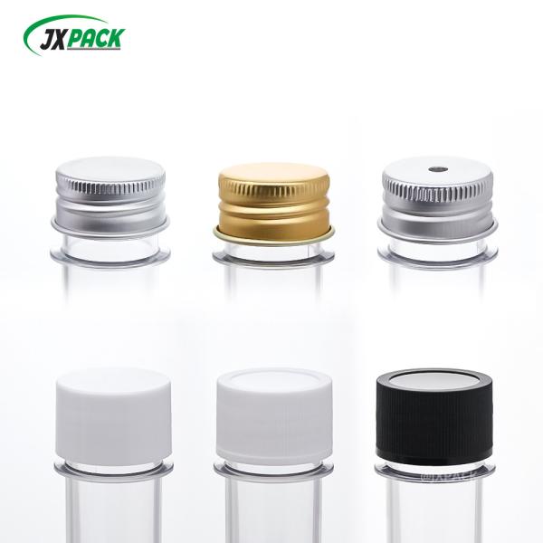 Quality 40ml 55ml 60ml Plastic Preform Recyclable Plastic Test Tube With Aluminum Cap for sale