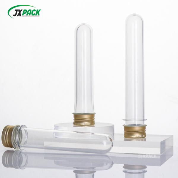 Quality Transparent PET Bottle Tube 60ml Cosmetic Bottle Preform For Food / Candy for sale