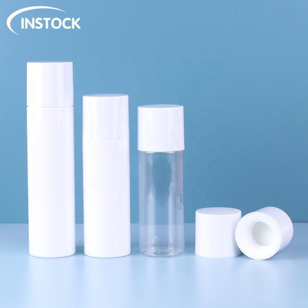 Quality Screen Printing Plastic Cosmetic Bottle 100ml Toner Bottle For Makeup Remover / Nail Polish for sale