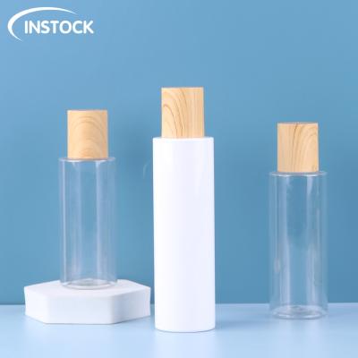 China Square Plastic Cosmetic Bottle 100ml 120ml 150ml PET Skincare Lotion Bottle for sale