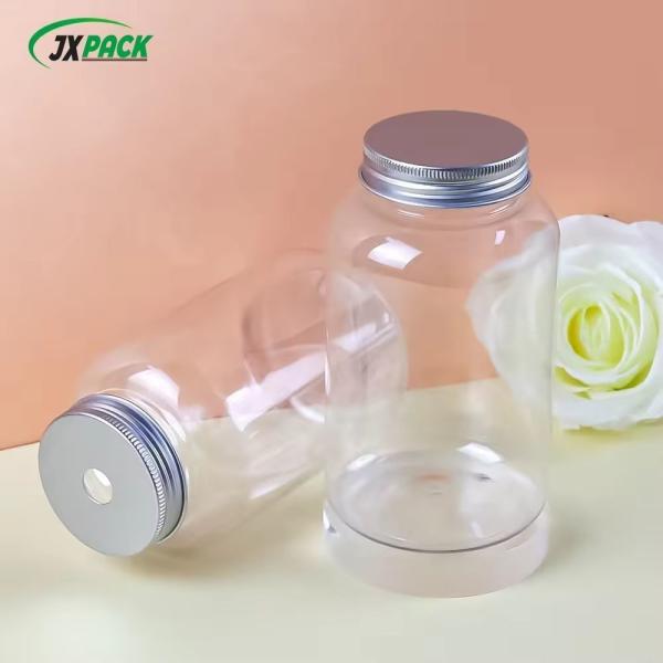 Quality Customized Milk Tea PET Bottle 500ML With Transparent Food Screen Printing for sale