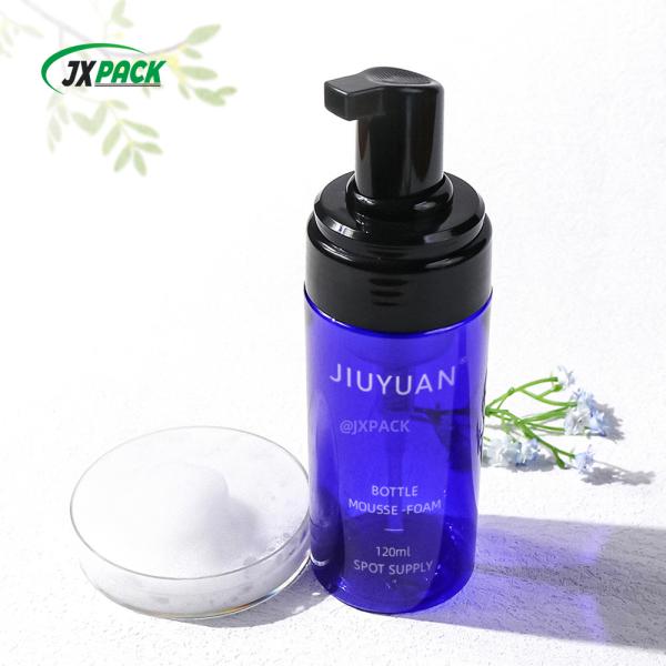 Quality Gold Nozzle Plastic Foam Pump Bottle Round Shape 100ml 5oz Shampoo Pump Bottles for sale