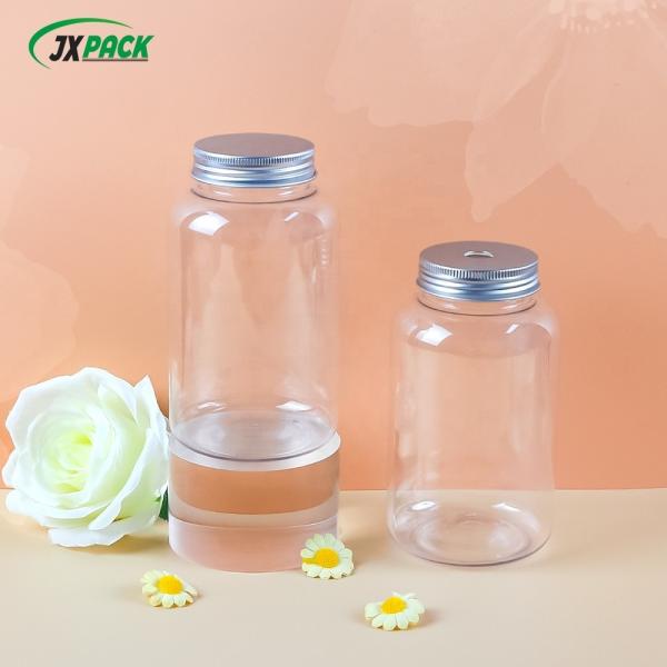 Quality 500ML Food Grade Milk Tea Takeaway Bottle With Sealing Screw Cap Design for sale
