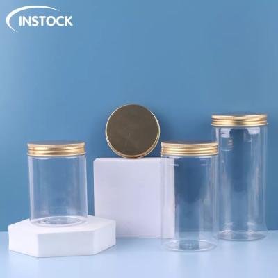 Китай На заказ логотип Крем ПЭТ Пластиковая банка 2 унций 4 унций 8 унций 16 унций с 68 калибром белые крышки продается