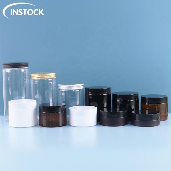 Quality Round PET Eye Cream Bottle 50ml-250ml Empty Cosmetic Jar For Spot for sale