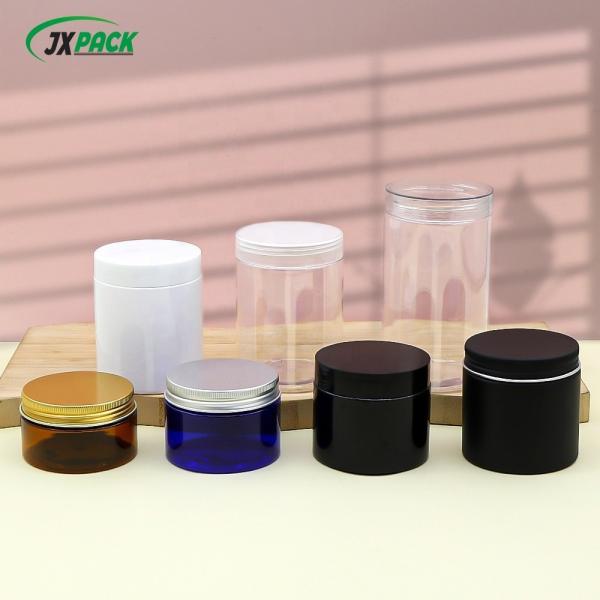 Quality Collar Material PET Body Cream Plastic Bottle Jar For CANDY Cosmetics Packaging for sale