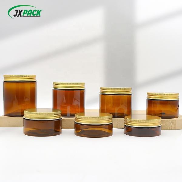 Quality Collar Material PET Body Cream Plastic Bottle Jar For CANDY Cosmetics Packaging for sale
