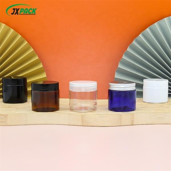 Quality BPA Free PET Plastic Jar 30ml-150ml Plastic Candy Jars With Lids for sale