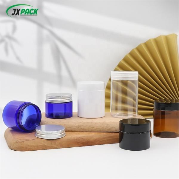 Quality BPA Free PET Plastic Jar 30ml-150ml Plastic Candy Jars With Lids for sale
