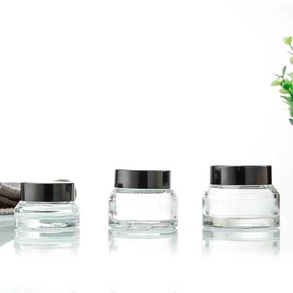 Quality Simple Cosmetic Glass Bottle Leak Proof UV Electroplating Glass Skincare Bottles for sale