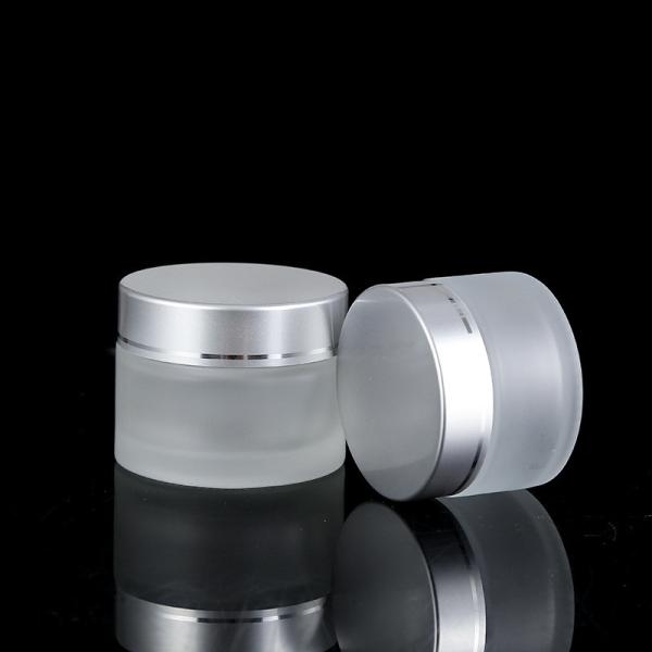Quality Leak Proof Transparent Glass Cosmetic Containers 120ml Frosted Cosmetic Bottle for sale