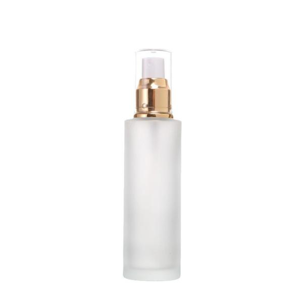 Quality Transparent 120ml Spray Glass Bottle Cosmetic Packaging Leak Proof for sale